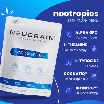 30 Servings Smart Coffee, NEUBRAIN Mushroom Coffee