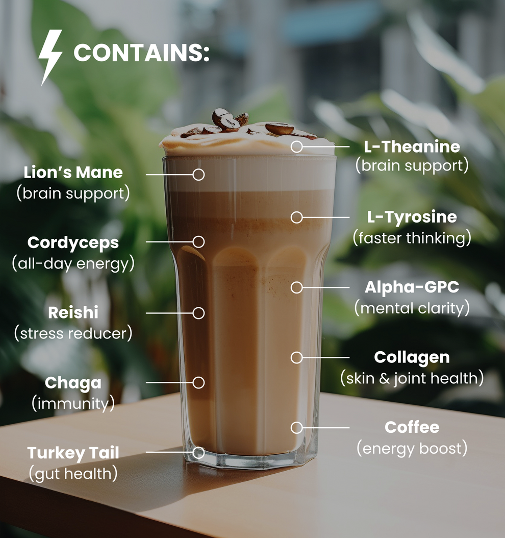 30 Servings Smart Coffee, NEUBRAIN Mushroom Coffee