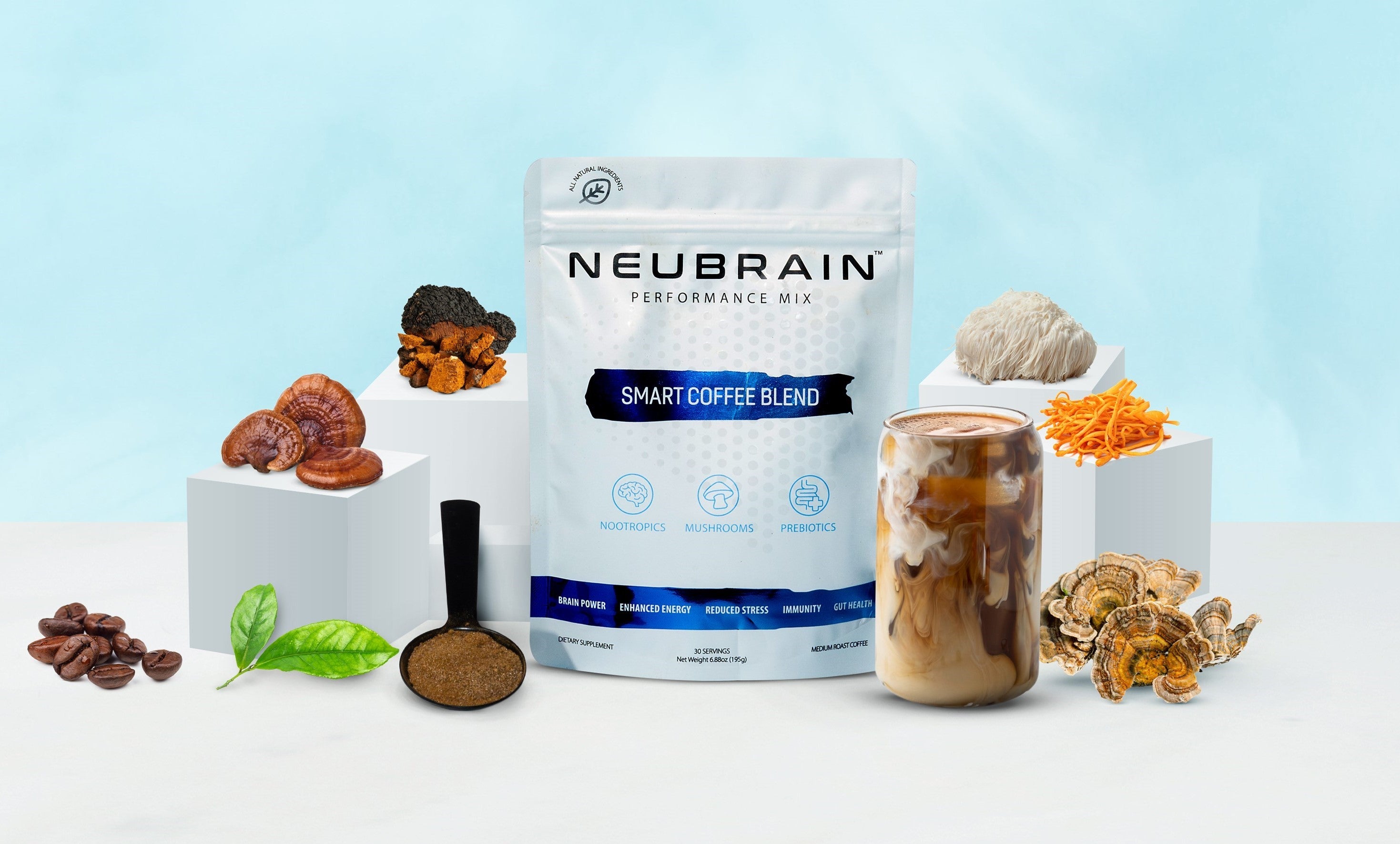 NEUBRAIN™ Mushroom Coffee - Best for Energy and Focus