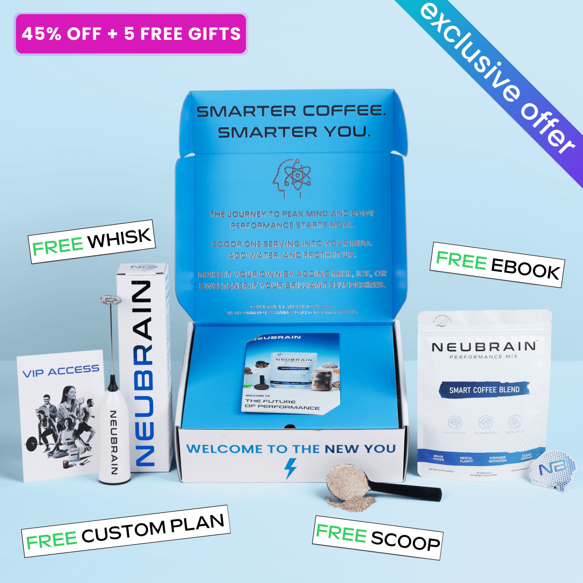 30 Servings Smart Coffee, NEUBRAIN Mushroom Coffee